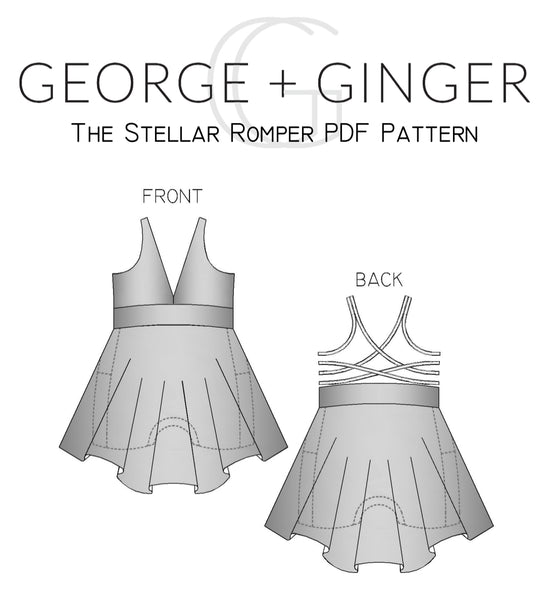 The Stellar Romper PDF Sewing Pattern – George And Ginger Patterns