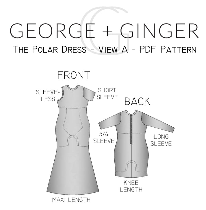 The Polar Dress Collection PDF Sewing Pattern – George And Ginger Patterns