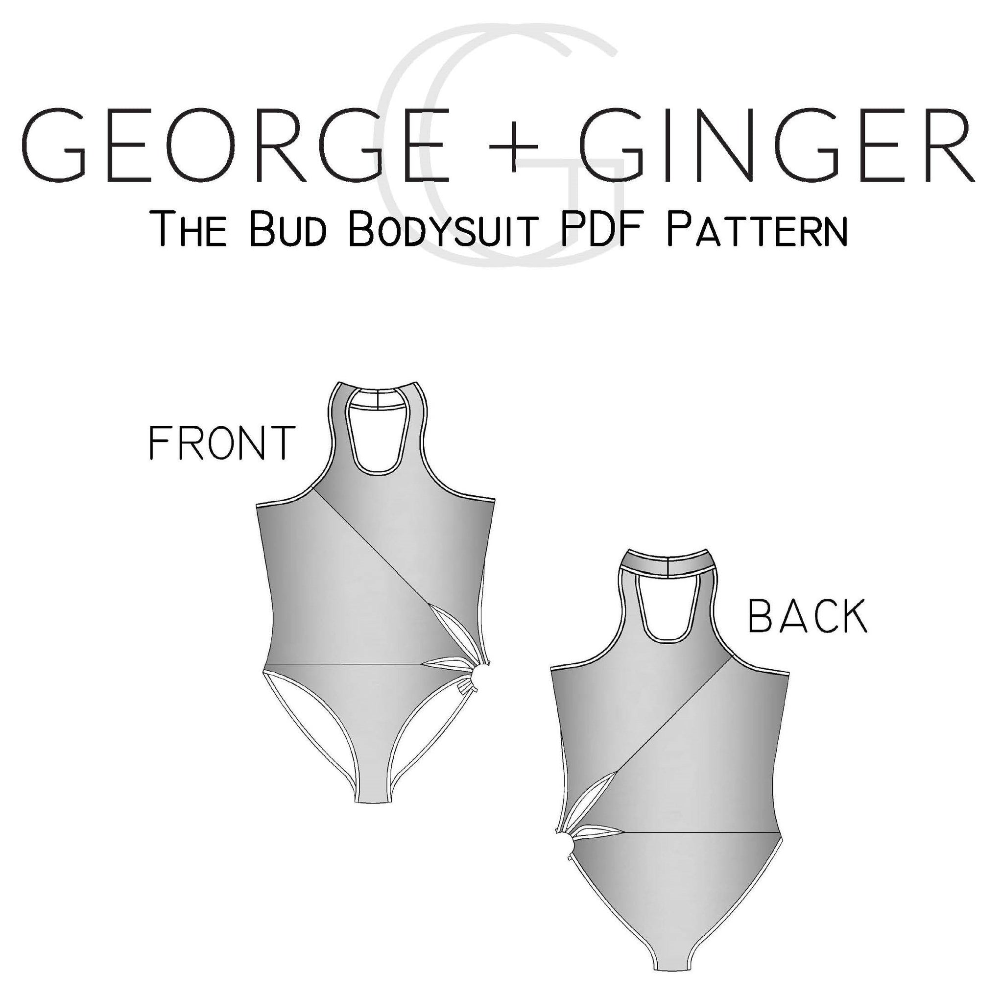 The Bud Bodysuit PDF Sewing Pattern – George And Ginger Patterns