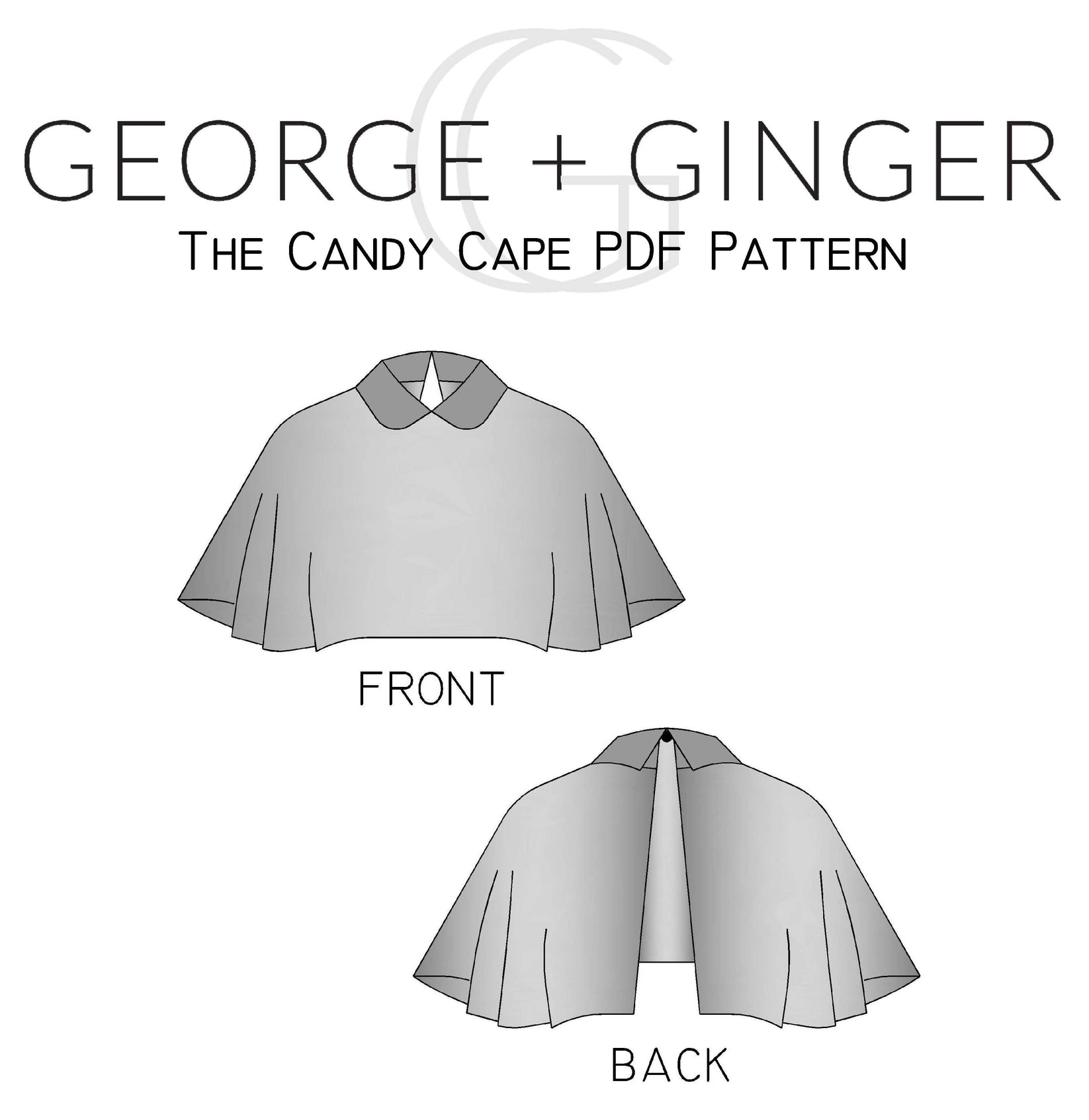 FREE Candy Cape PDF Sewing Pattern – George And Ginger Patterns