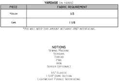 FREE Candy Cape PDF Sewing Pattern – George And Ginger Patterns