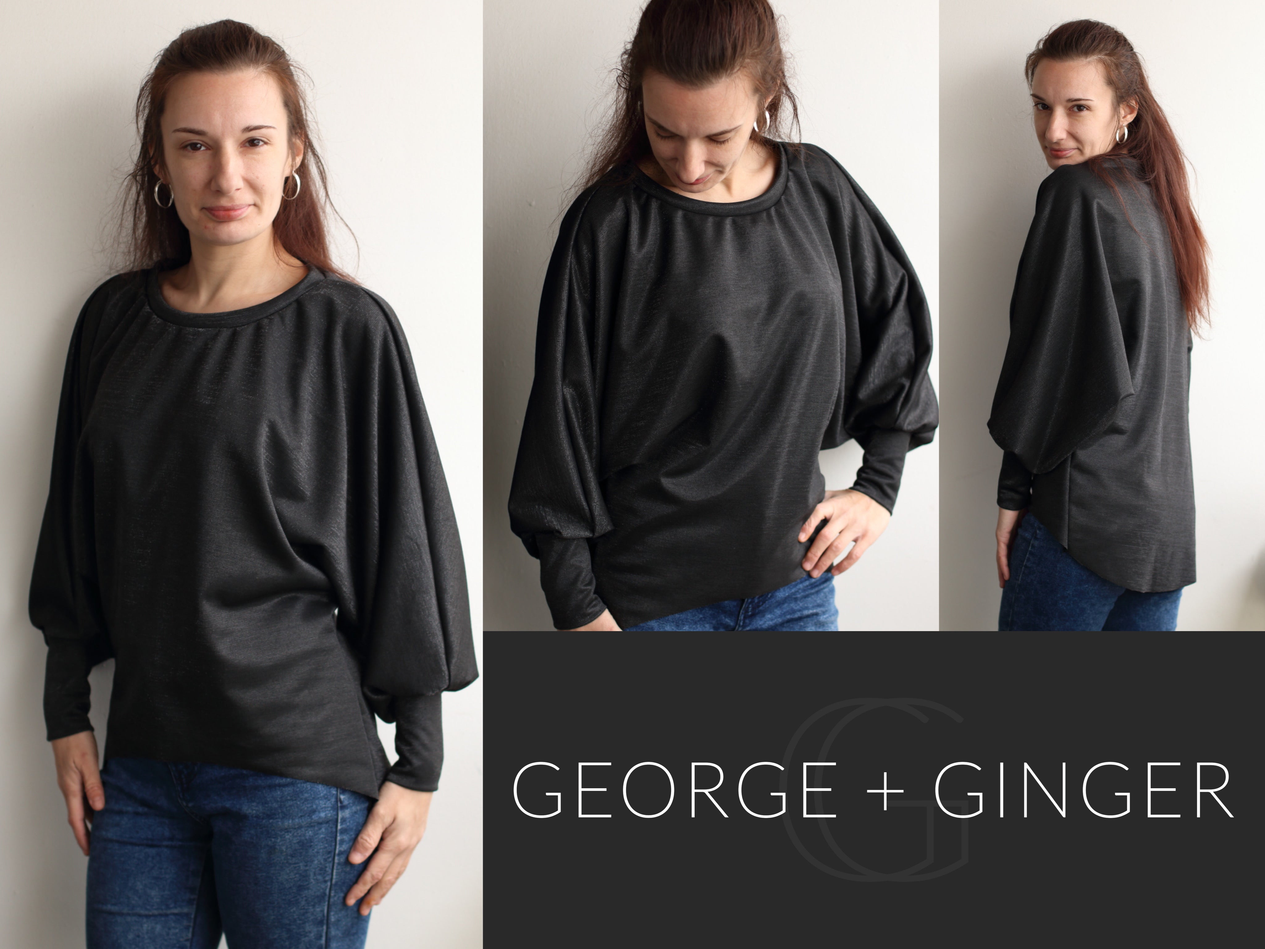 The BatWing Tunic and Cardigan PDF Sewing Pattern – George And Ginger ...