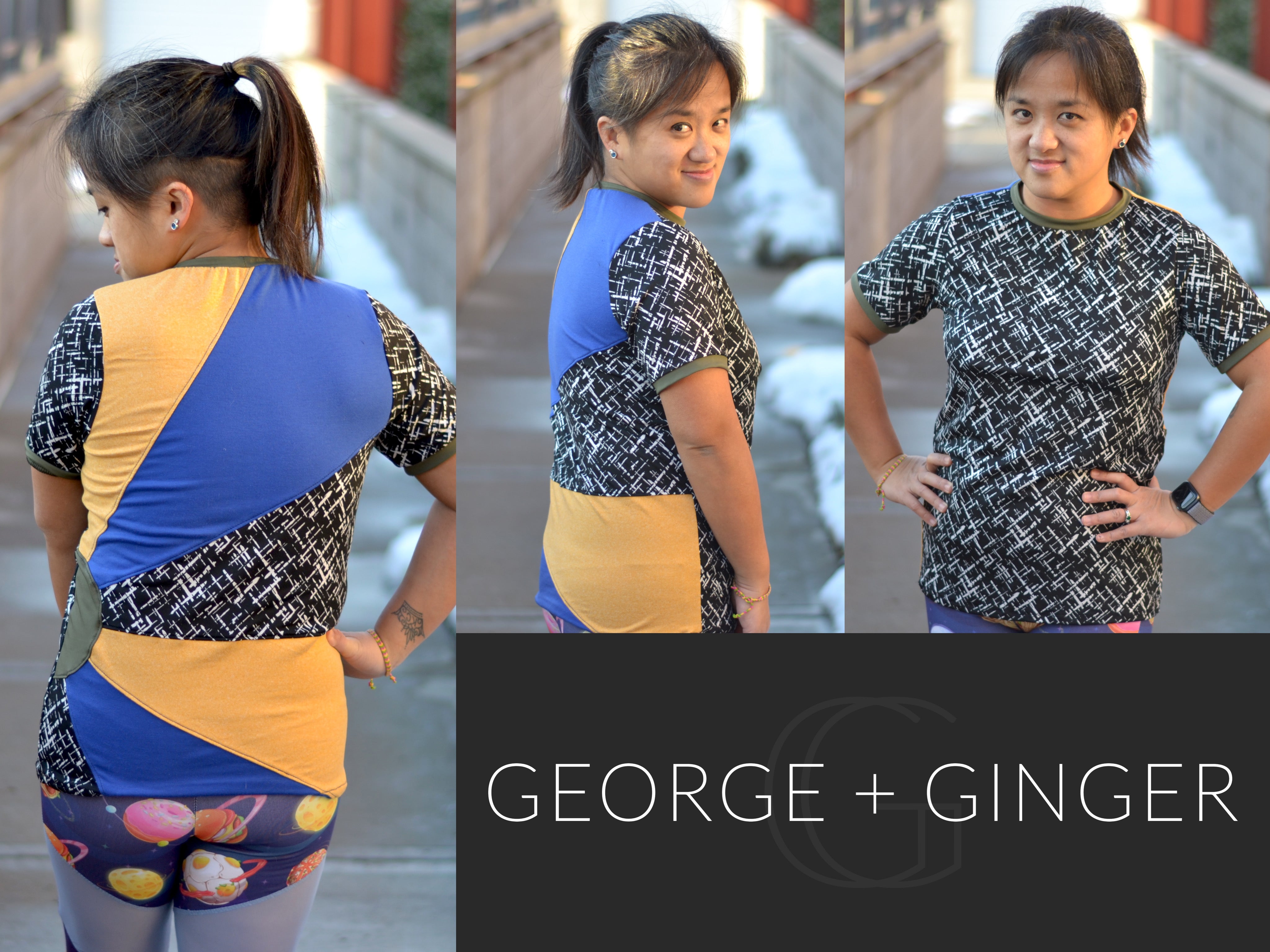 The Throwback Tee PDF Sewing Pattern – George And Ginger Patterns
