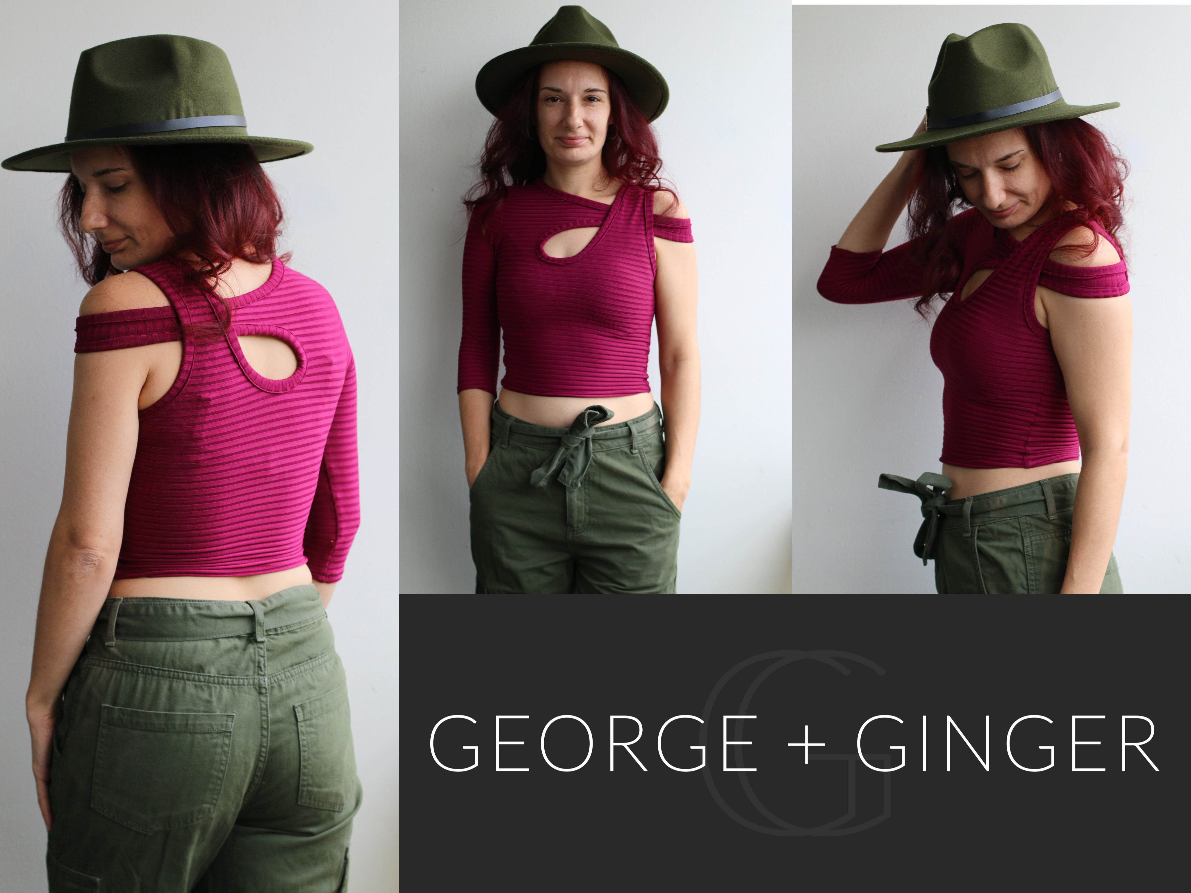 The Crossover Top PDF Sewing Pattern – George And Ginger Patterns
