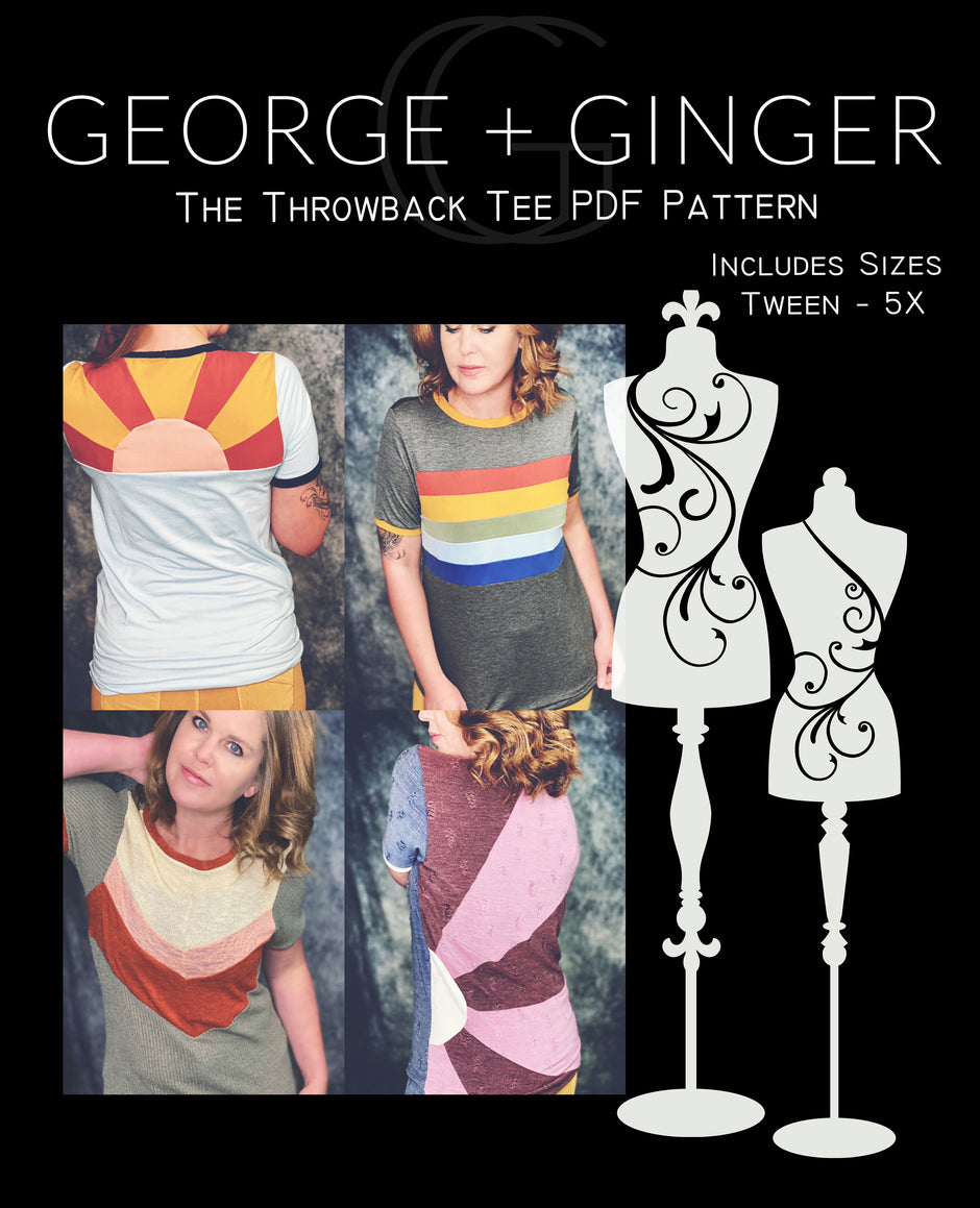 Staple Patterns (old size chart) – George And Ginger Patterns