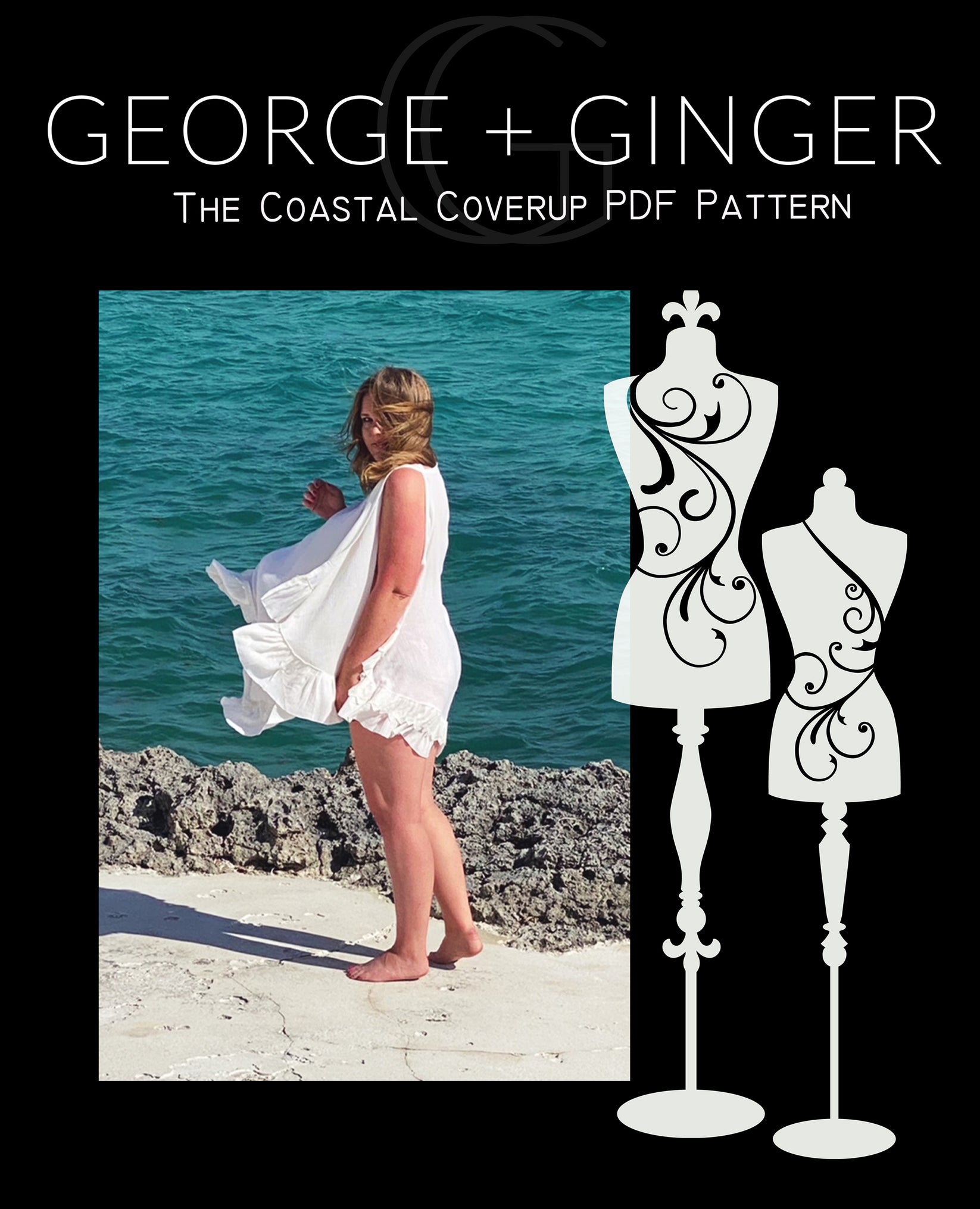 FREE Coastal Coverup PDF Sewing Pattern – George And Ginger Patterns