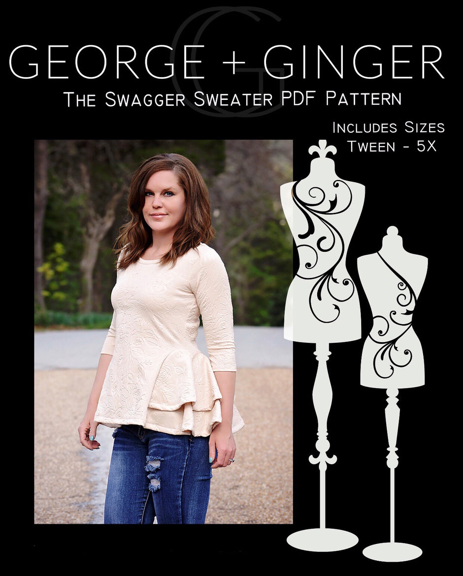 Staple Patterns (old size chart) – George And Ginger Patterns